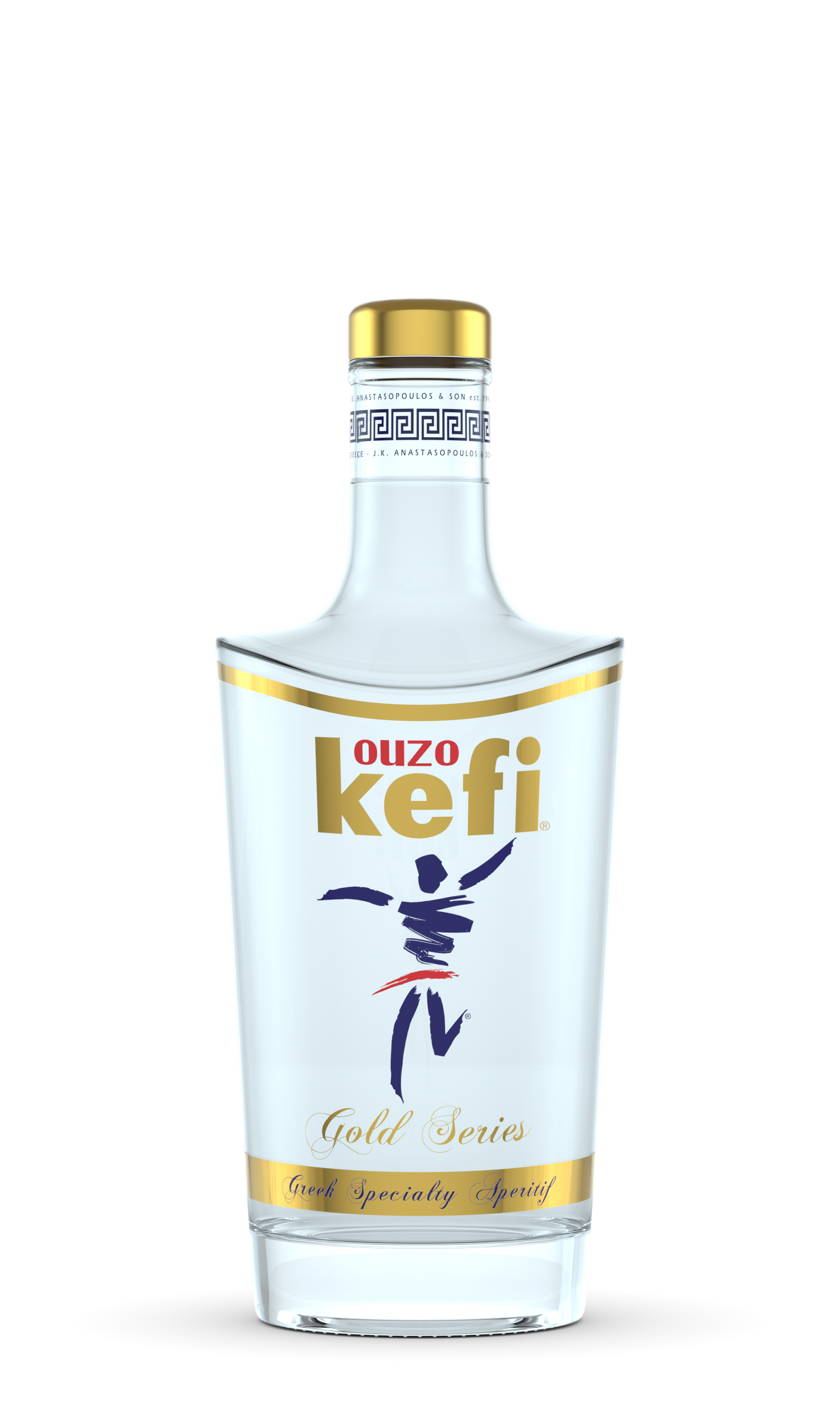 Ouzo Kefi Gold Series 42% 0,7L | Weinversand Shop-Kreta ~ Ouzo, Metaxa ...